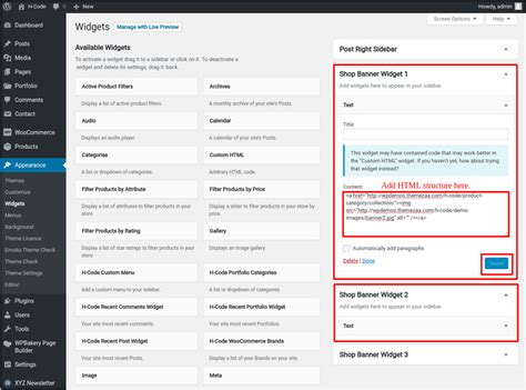H Code Documentation Responsive And Multipurpose Wordpress Theme