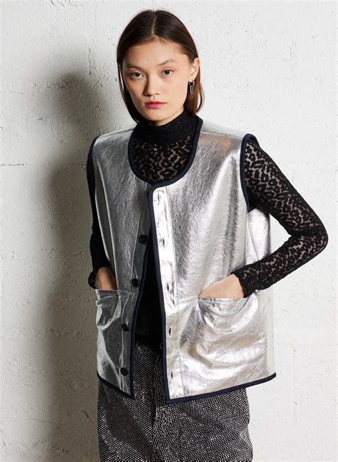 Veste Col Rond Réversible Barney Midnight Lab Dip Femme Po1356