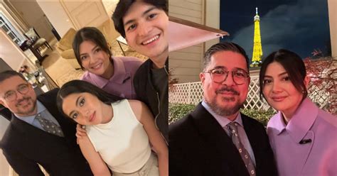 Aga Muhlach Charlene Gonzalez Reunite With Their Twins In Paris Gma