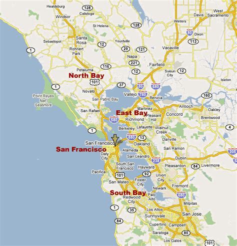 Maps Of Bay Area Shopping Districts SFBayShop WorldTravelShop