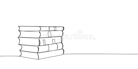 Line Drawing Antique Book Stack Stock Illustrations 247 Line Drawing