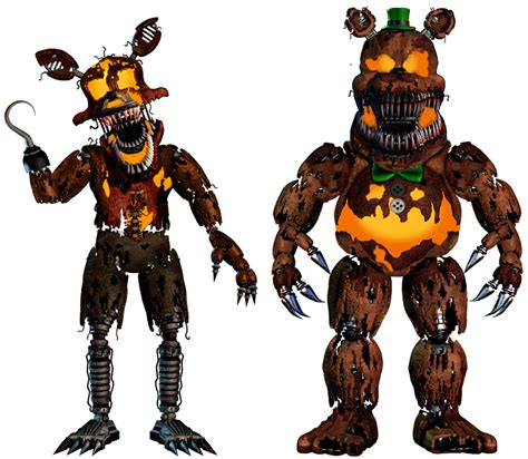 Jack O Foxy And Jack O Fredbear Cod Anniversary By Thebluelitten On