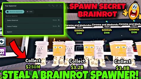 Steal A Brainrot Spawner Script Spawn Secret Brainrot Easy Money 🤑