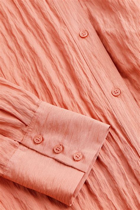Crinkled Chiffon Shirt