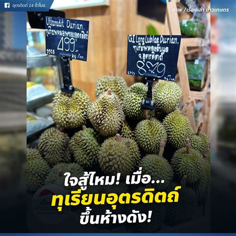 อุตรดิตถ์ ใจสู้ไหม เมื่อทุเรียนอุตรดิตถ์ ขึ้นห้างดังในกรุงเทพฯ ภาพ เรื่องเล่า ข่าวเกษตร