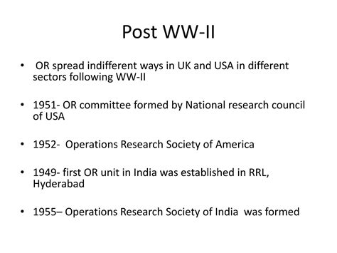 Operational Research Ppt Pptx