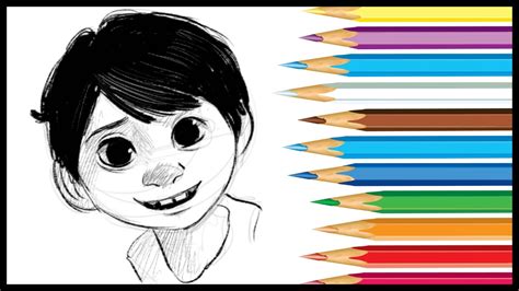 How To Draw Miguel From Coco 2017 Youtube