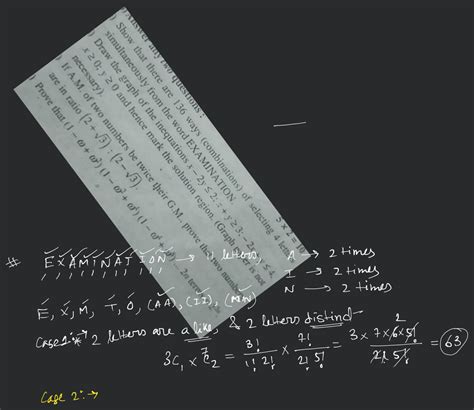 Show That There Are 136 Ways Combinations Of Selecting 4 Letters Simult