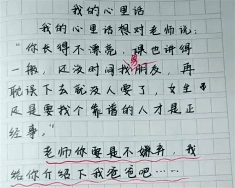 小学生作文我的妈妈真虚伪老师笑到手抖 阿波罗新闻网