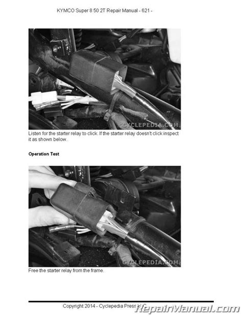 Kymco Super 8 50 2t Scooter Service Manual Printed