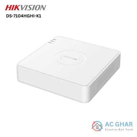 hikivision 4 ch 1080p lite mini 1u h 265 dvr ds 7104hghi k1 ac ghar