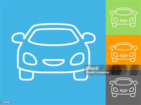 緊湊型汽車前視圖圖示向量圖形及更多交通方式圖片 交通方式 單線 圖示 Istock