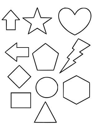 Shapes Coloring Pages