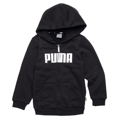 Bluza z kapturem chłopięca Puma ESS FULL ZIP czarna Puma Sklep EMPIK