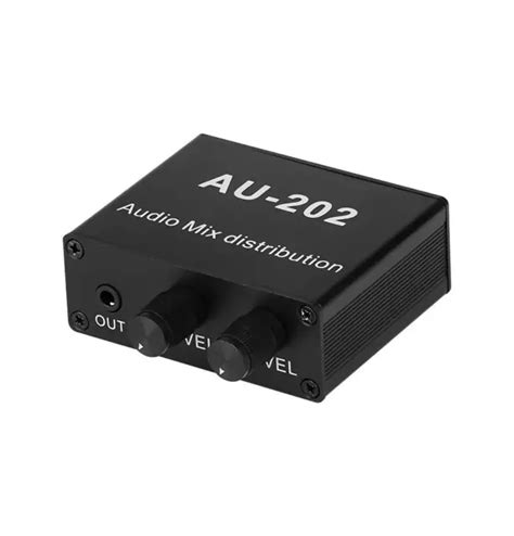 3 5MM STEREO AUDIO Mixer Distributor For Headphone Power Volume Control A 17 58 PicClick UK