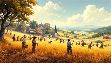 Free Golden Harvest Scene Image Harvest Wheat Countryside