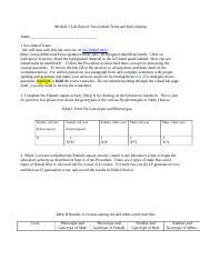 Module 3 Lab Docx Module 3 Lab Report Sex Linked Traits And Karyotyping Name I Sex Linked