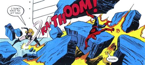 Titania Throws Debris At Spider Man By Bo Dennis On Deviantart