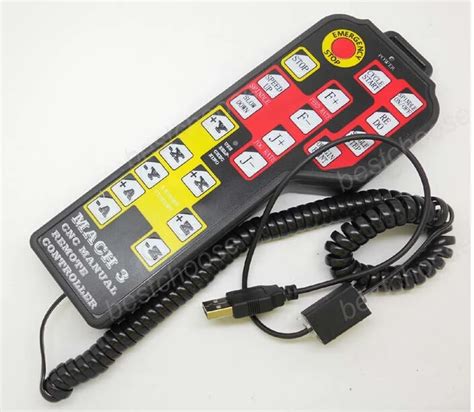 Cnc 4 Axis Usb Pendant Manual Remote Control Jog Encoder For Mach3 Only