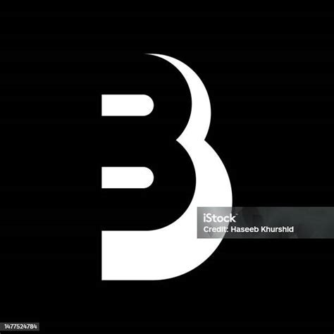 Logo B Minimal Ikon Huruf Bb Dengan Latar Belakang Mewah Ide Logo