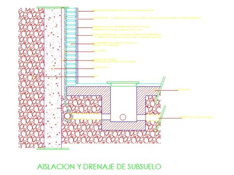 Isolamento E Drenagem Do Subsolo Em Autocad Cad 486 Kb Bibliocad