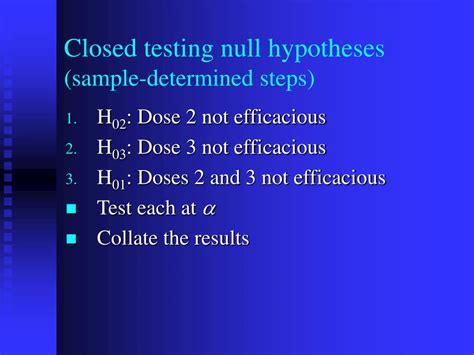 PPT Closed Testing And The Partitioning Principle PowerPoint Presentation ID