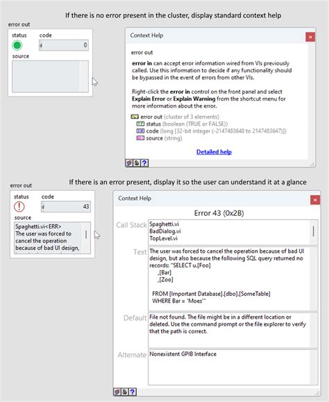 Detailed Error Info At A Glance In Context Help Ni Community
