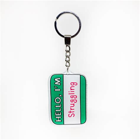 Hello Im Struggling Keychain Earth Gallery