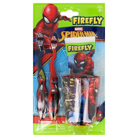 Spiderman Toothbrush Toothpaste And Cup Set Smiley Eileey Oral Health Promotions