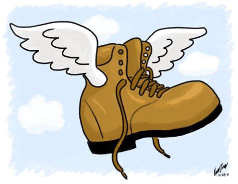 Wacky Wednesday Flying Shoe Clip Art Library