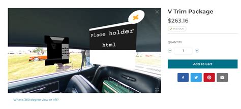 how to integrate a frame webvr · react pwa reference storefront