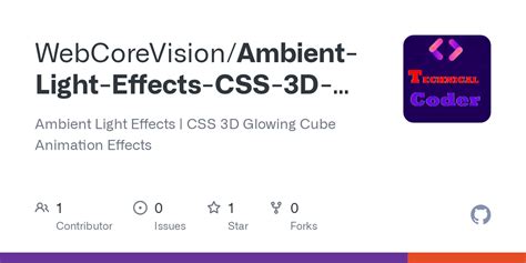 Github Webcorevisionambient Light Effects Css 3d Glowing Cube Animation Effects Ambient