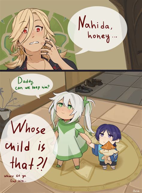 Portalmon On Tumblr Nahida Brings Home A Stray Kitten Previous Parts Here And Here