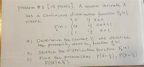 solved problem 3 [15 points ] a random variable x has a