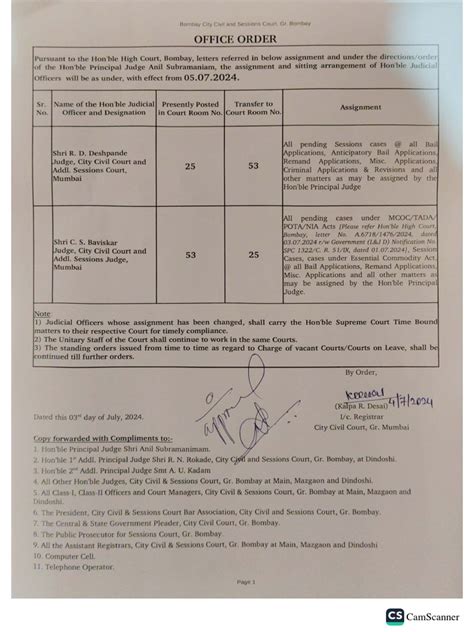 Office Order Pdf