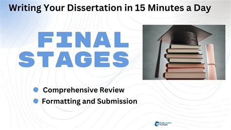 Writing Your Dissertation In Minutes A Day St