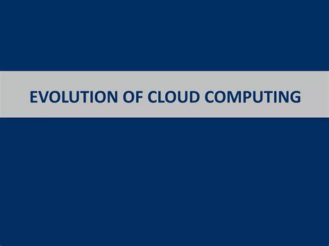Introduction To Cloud Computing Ppt
