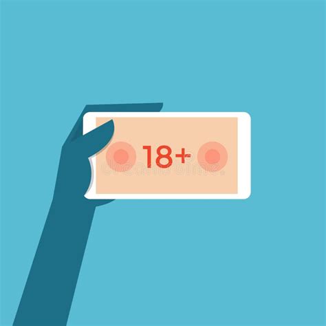 Xxx Sex Content In Mobile Stock Vector Illustration Of Screen