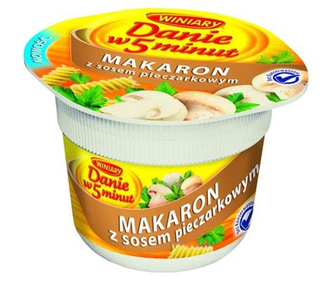 Winiary Danie W 5 Minut Makaron Z Sosem Pieczarkowym Dania