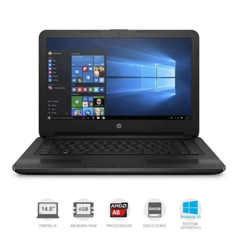 Portatil Hp Lapatop 14 An009la Quad Core A6 7310 Ram4gb Hdd 500gb