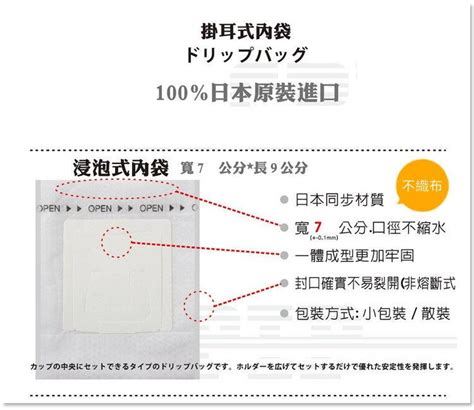 19元個 日本進口材質 符合sgs 完整包裝 100入（無添加強濕劑） 掛耳咖啡濾袋 掛耳式咖啡濾紙 掛耳咖啡內袋 露天市集 全台