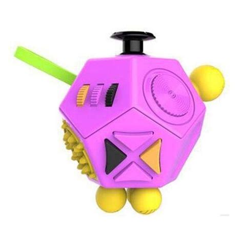 Shop Generic 12 Sides Generation 2 Decompression Cube Toy Purple Online