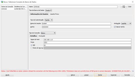 [bug] problema de conexão sql com oracle database manipule e