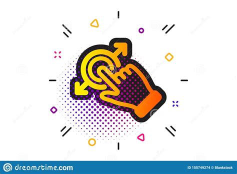 Touchscreen Gesture Icon Drag And Drop Arrow Sign Swipe Action