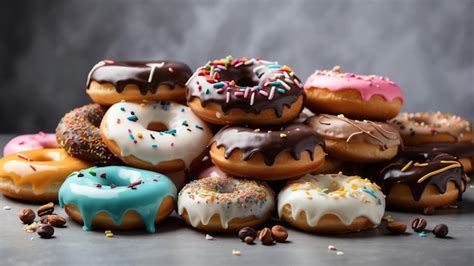Premium Photo Fried Delights Donuts Photo