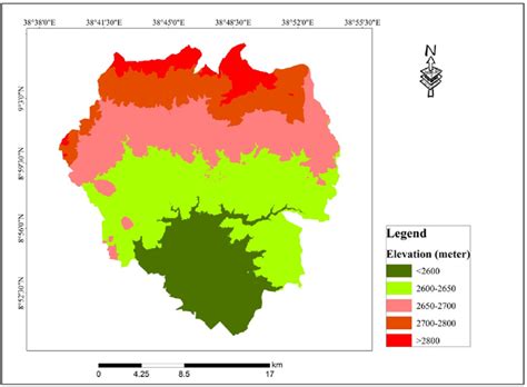 Elevation Map Of The Study Area Source Author S Own Conception Download Scientific Diagram