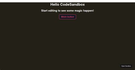 Sass Playground Codesandbox