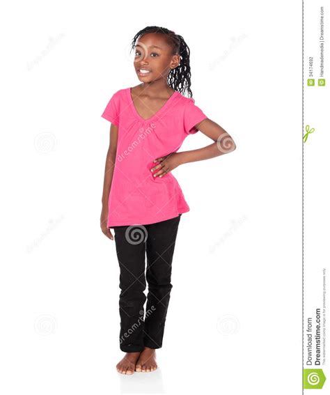 Fille Africaine Mignonne Photo Stock Image Du Occasionnel 34174692