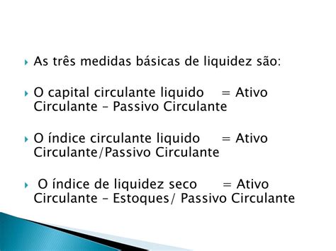 Ppt Capital Circulante Liquido E Powerpoint Presentation Free