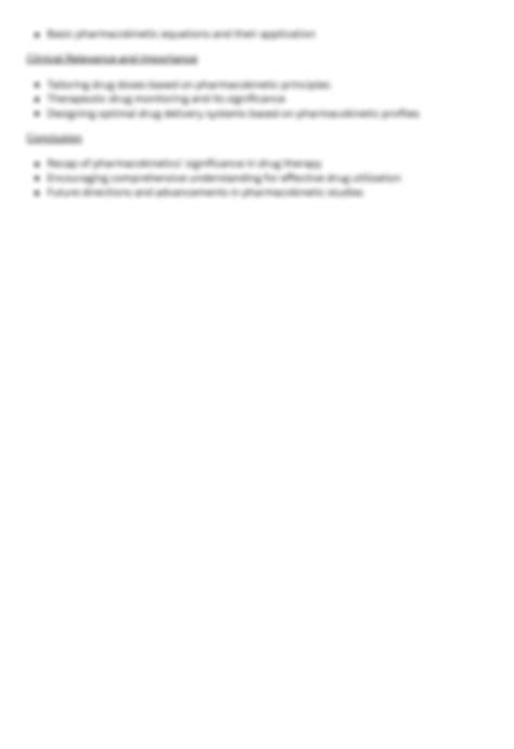Solution Pharmacokinetics How Drugs Move Through The Body Absorption